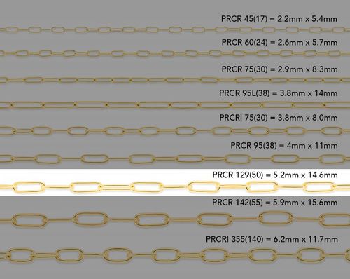 1.2mm Cable Chain in Gold/Platinum from RIVA Precision — Riva Precision